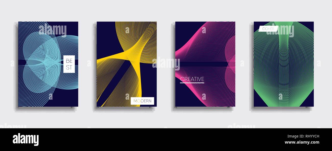 Minimal Vector cover designs. Future Poster template Stock Vector Image ...
