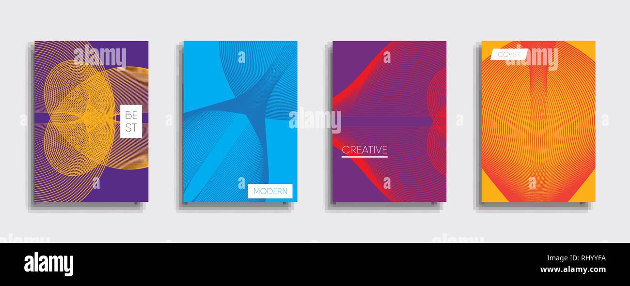 Minimal Vector cover designs. Future Poster template Stock Vector Image ...