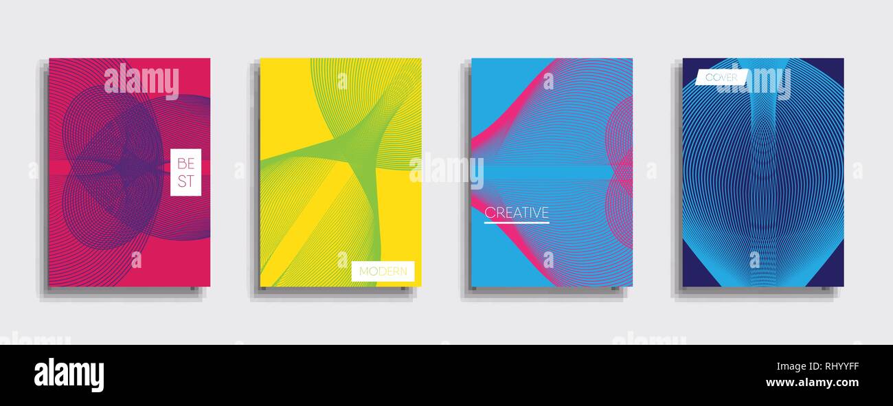 Minimal Vector cover designs. Future Poster template Stock Vector Image ...