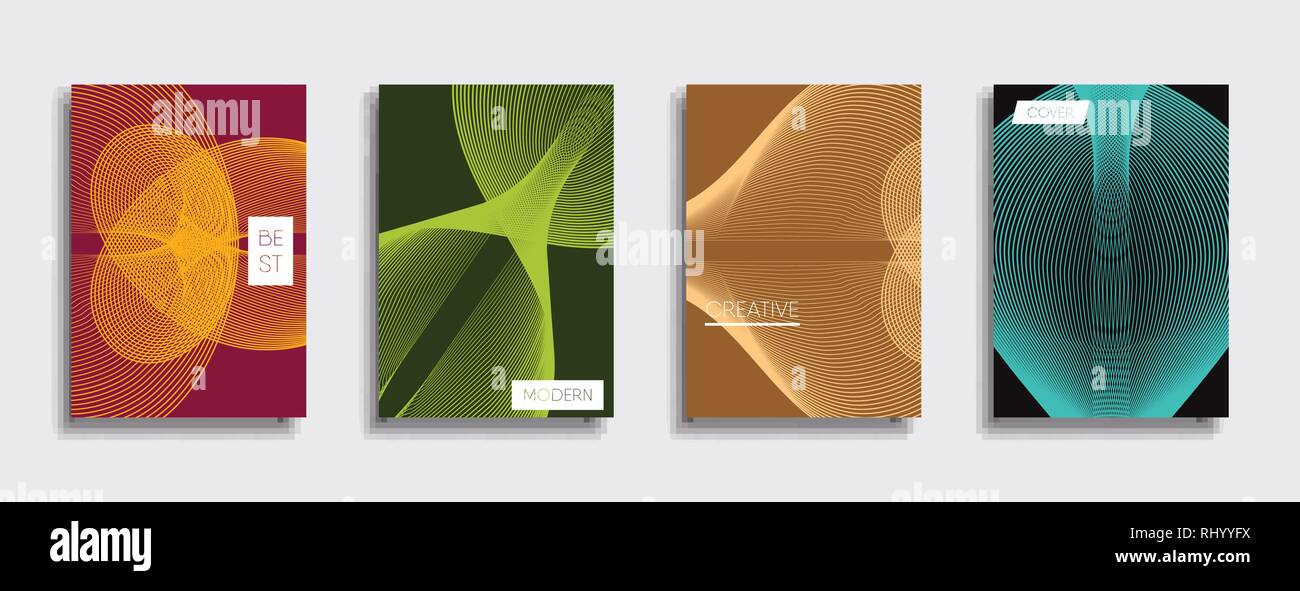 Minimal Vector cover designs. Future Poster template Stock Vector Image ...
