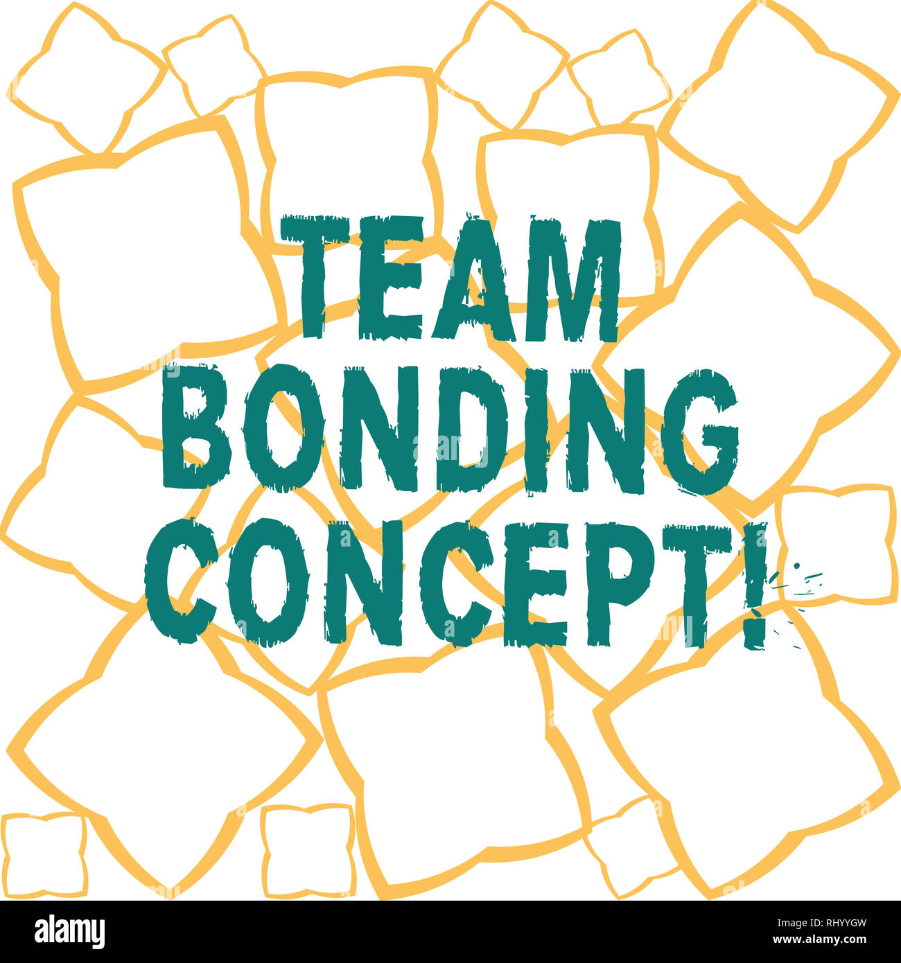 Handwriting text Team Bonding Concept. Concept meaning Improve ...