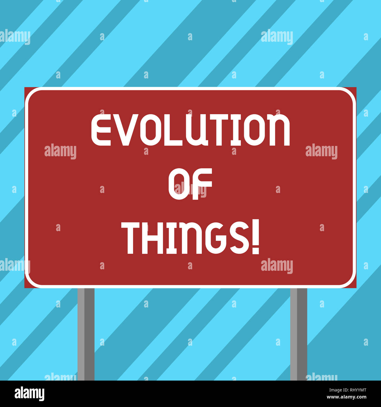 Text sign showing Evolution Of Things. Conceptual photo process gradual ...