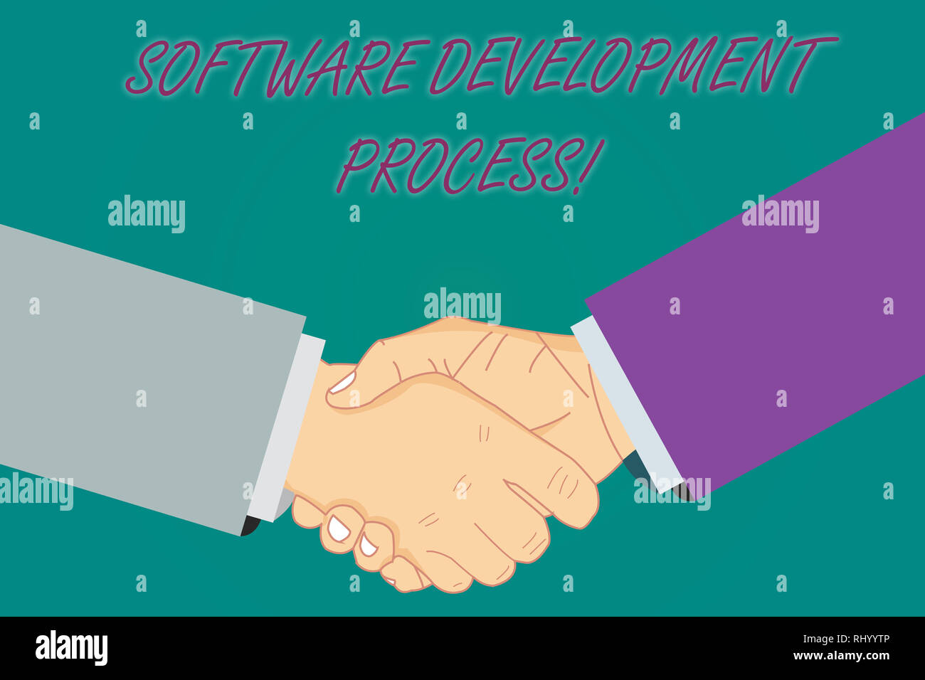 Conceptual hand writing showing Software Development Process. Business ...