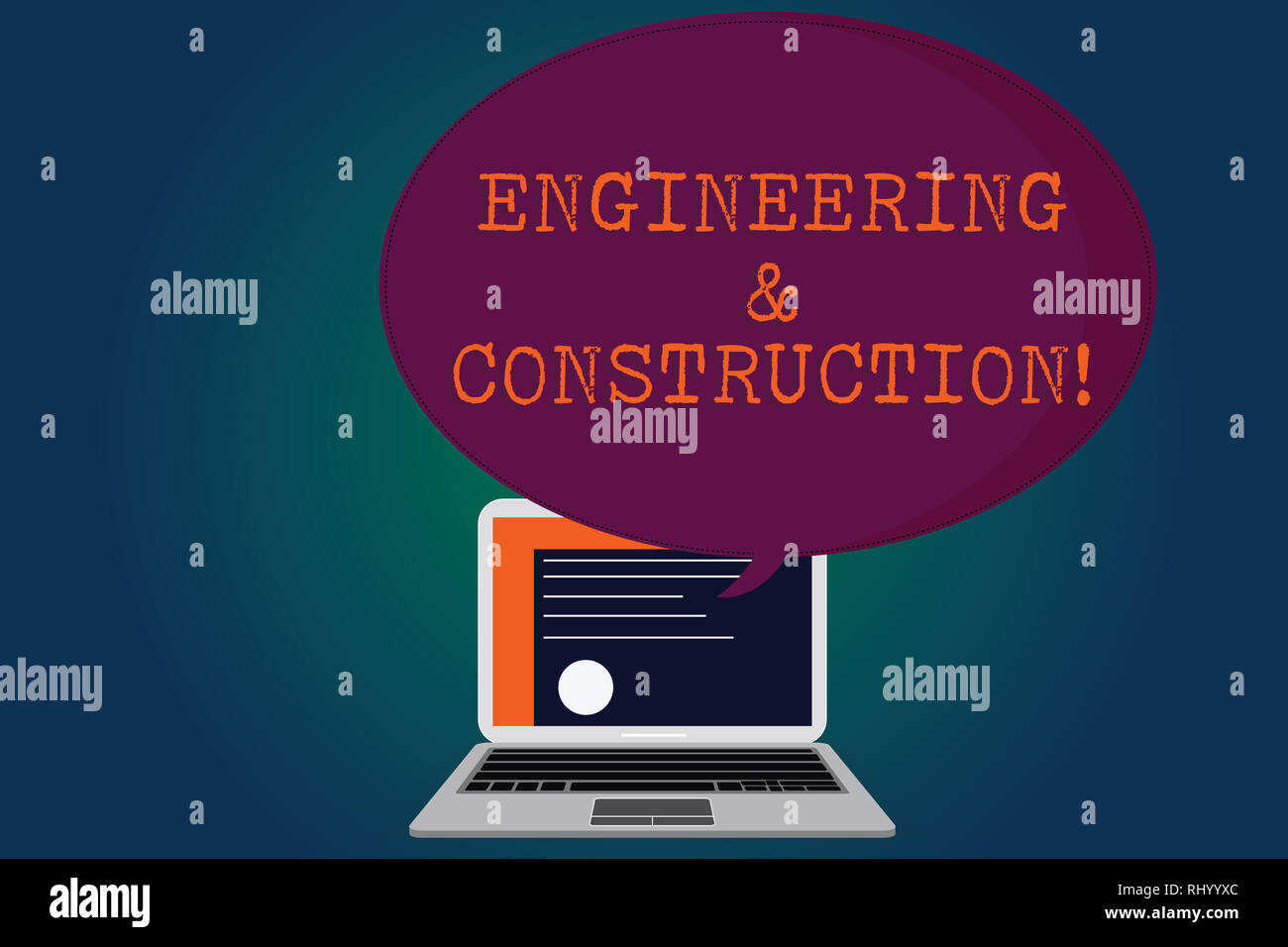 Handwriting text Engineering And Construction. Concept meaning applying ...