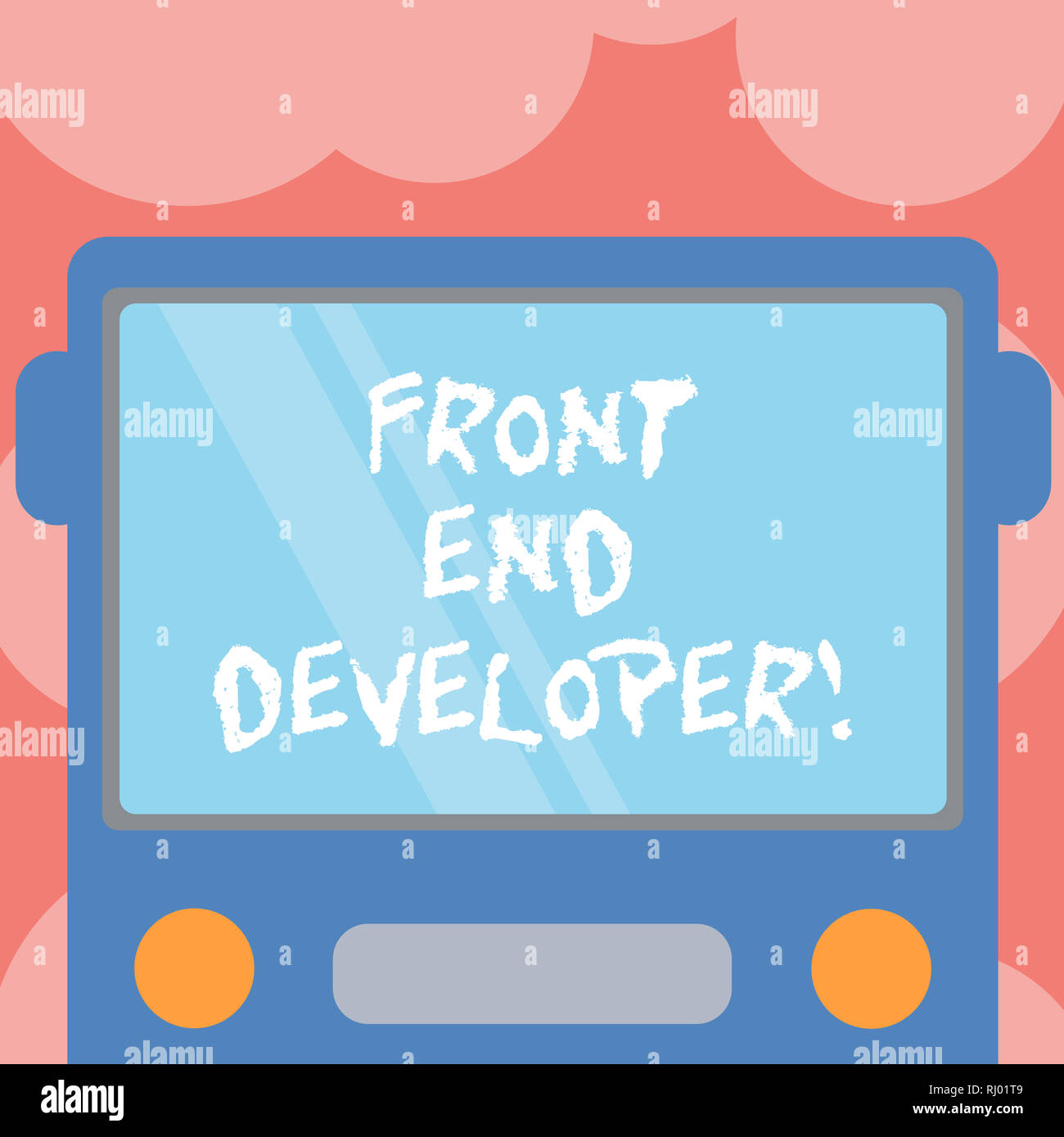 Writing note showing Front End Developer. Business photo showcasing computer programmer codes ...