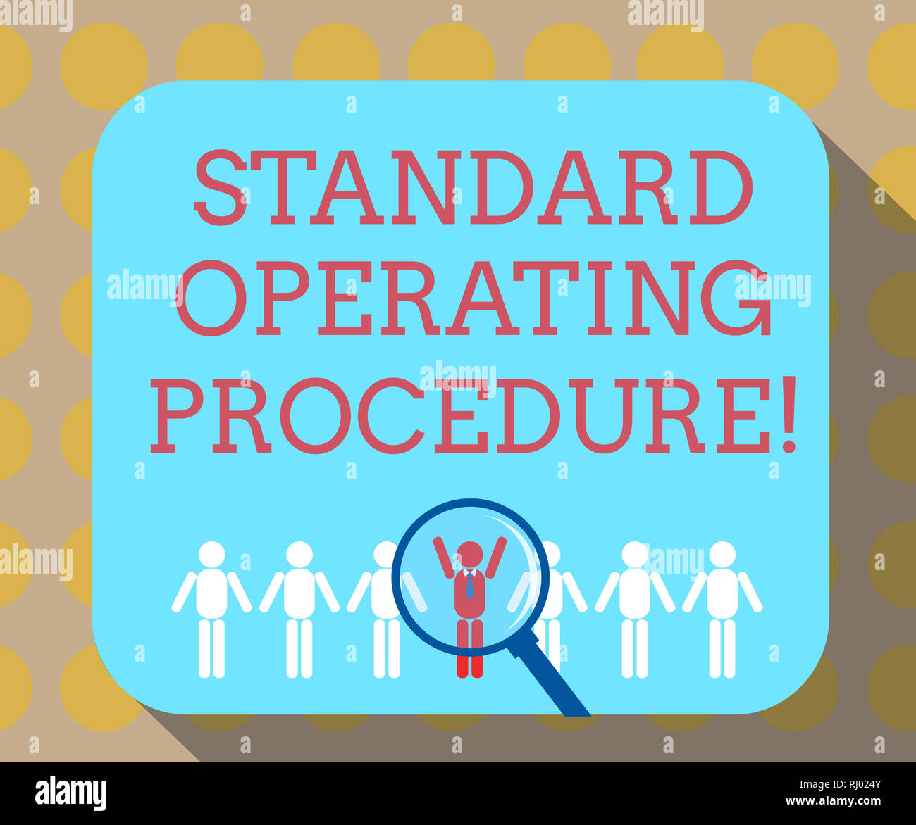 Word writing text Standard Operating Procedure. Business concept for ...