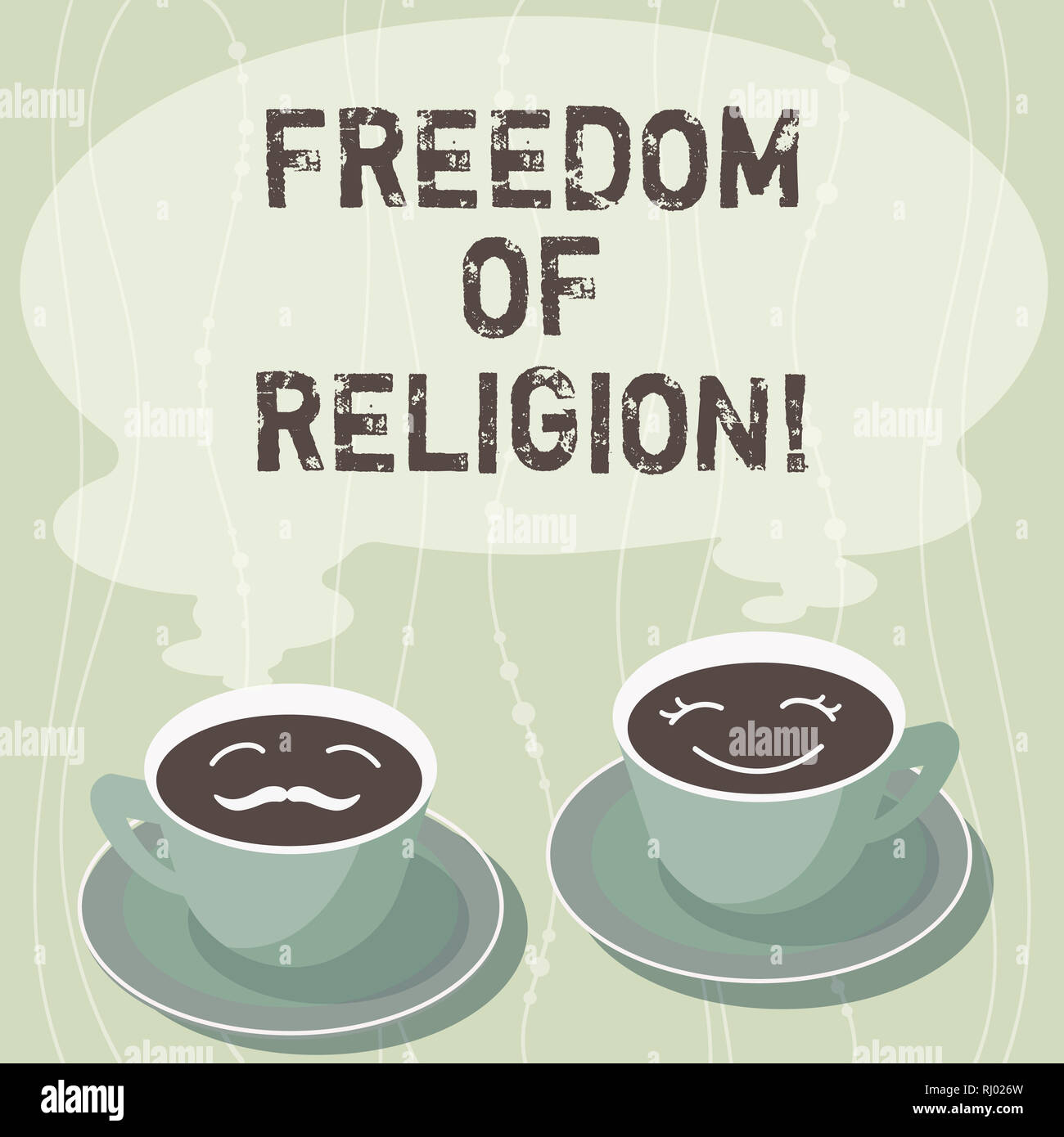 Handwriting text writing Freedom Of Religion. Concept meaning right to ...