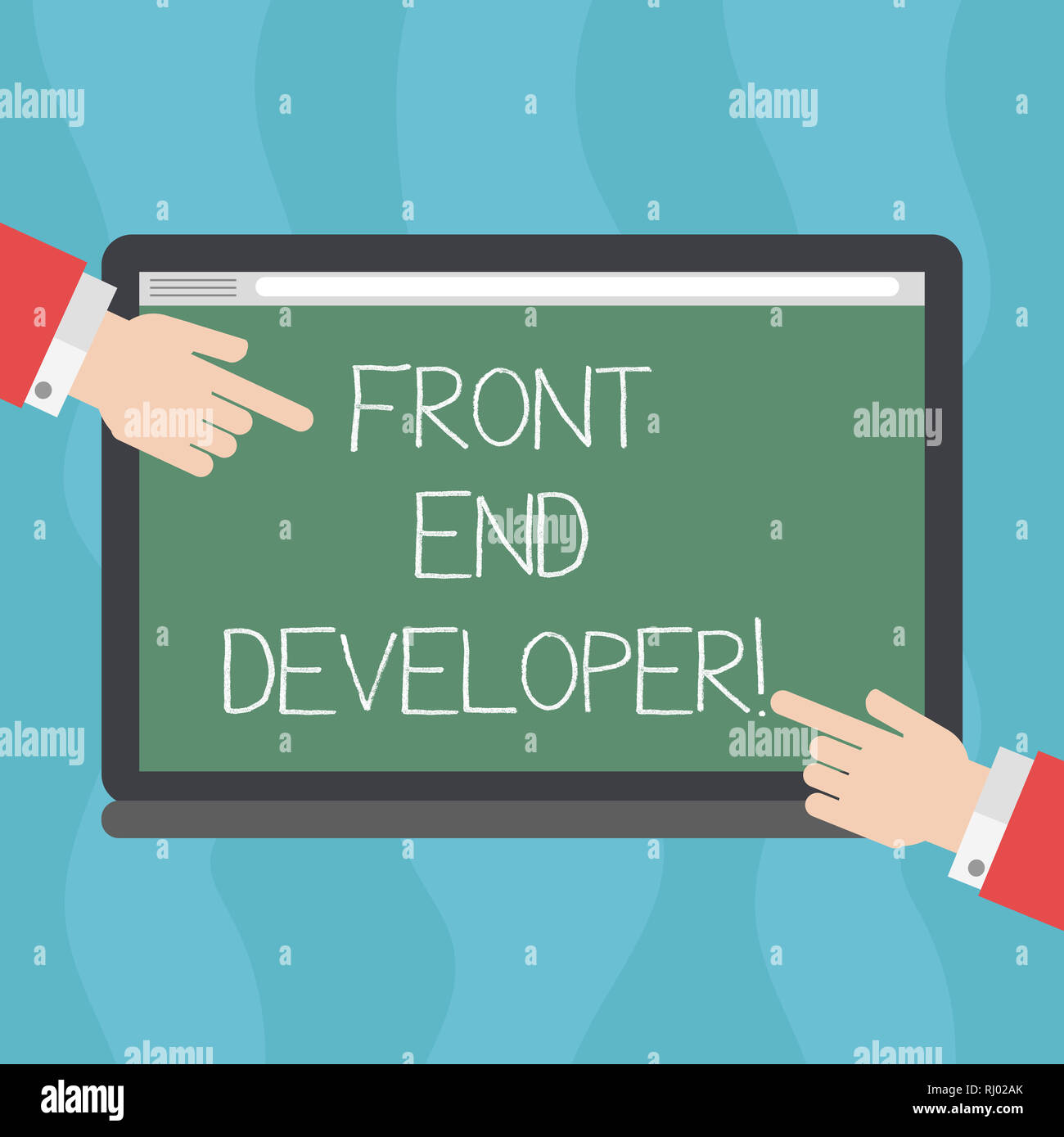 Conceptual hand writing showing Front End Developer. Business photo text computer programmer ...