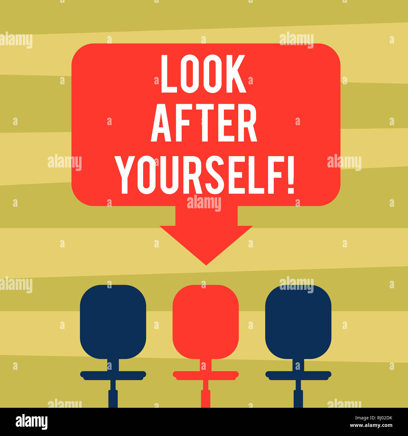 Text sign showing Look After Yourself. Conceptual photo take care of ...