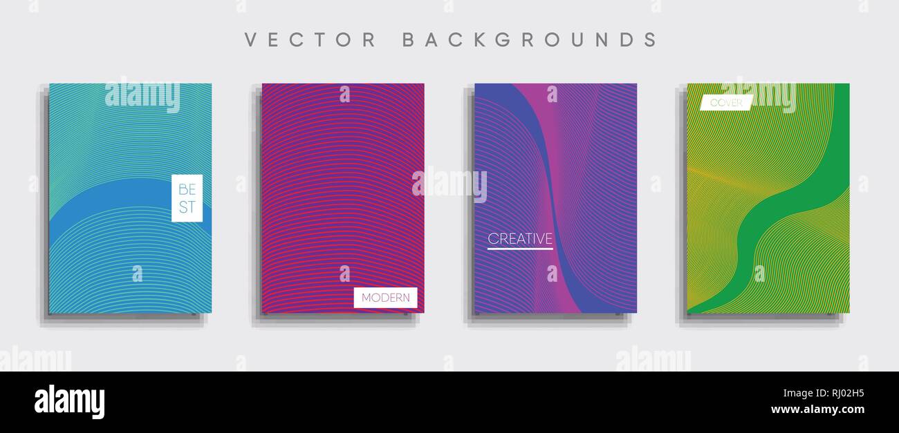 Minimal Vector cover designs. Future Poster template Stock Vector Image ...