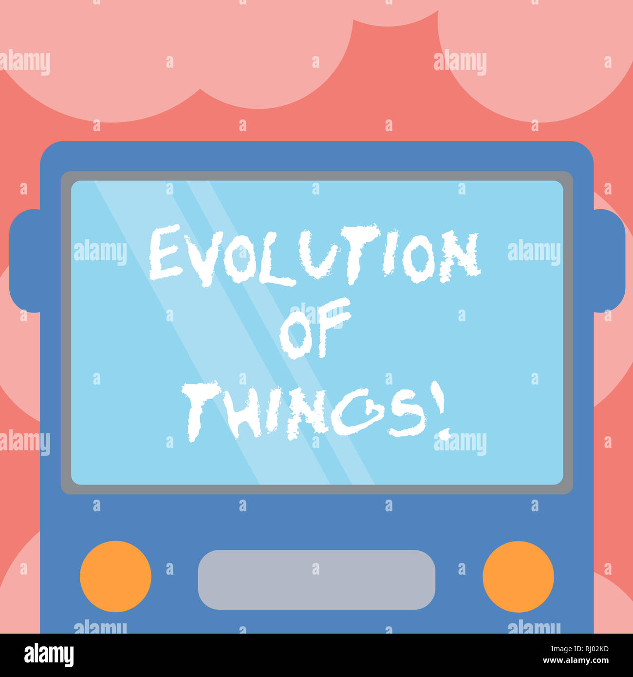 Writing note showing Evolution Of Things. Business photo showcasing ...