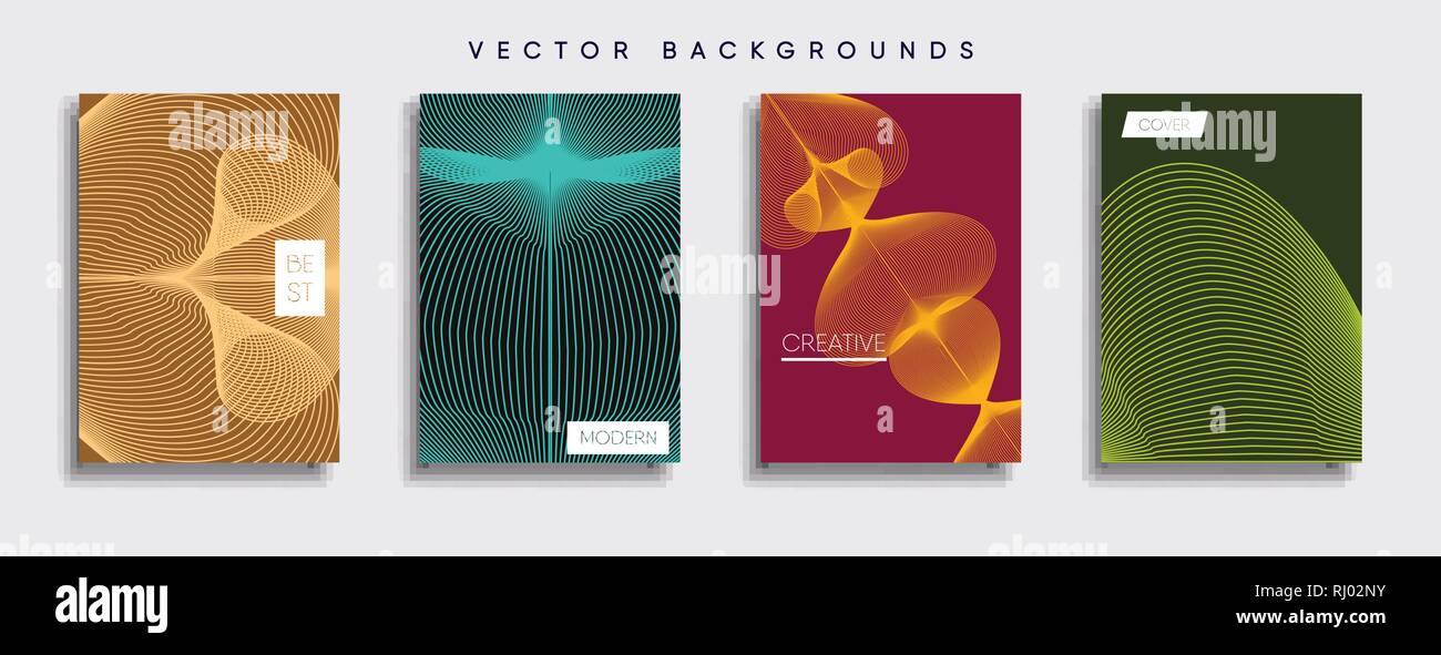 Minimal Vector cover designs. Future Poster template Stock Vector Image ...