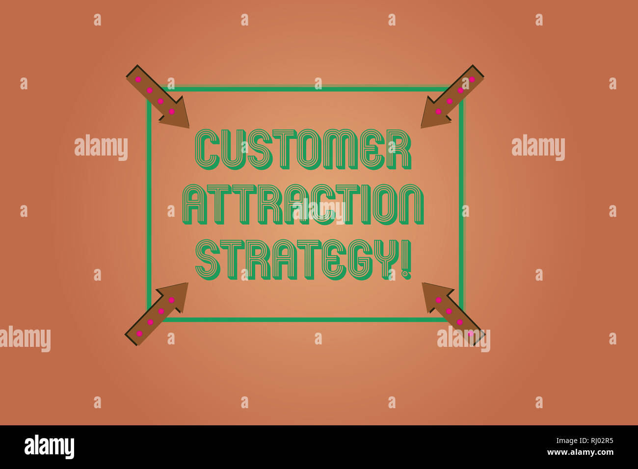 Handwriting text writing Customer Attraction Strategy. Concept meaning ...