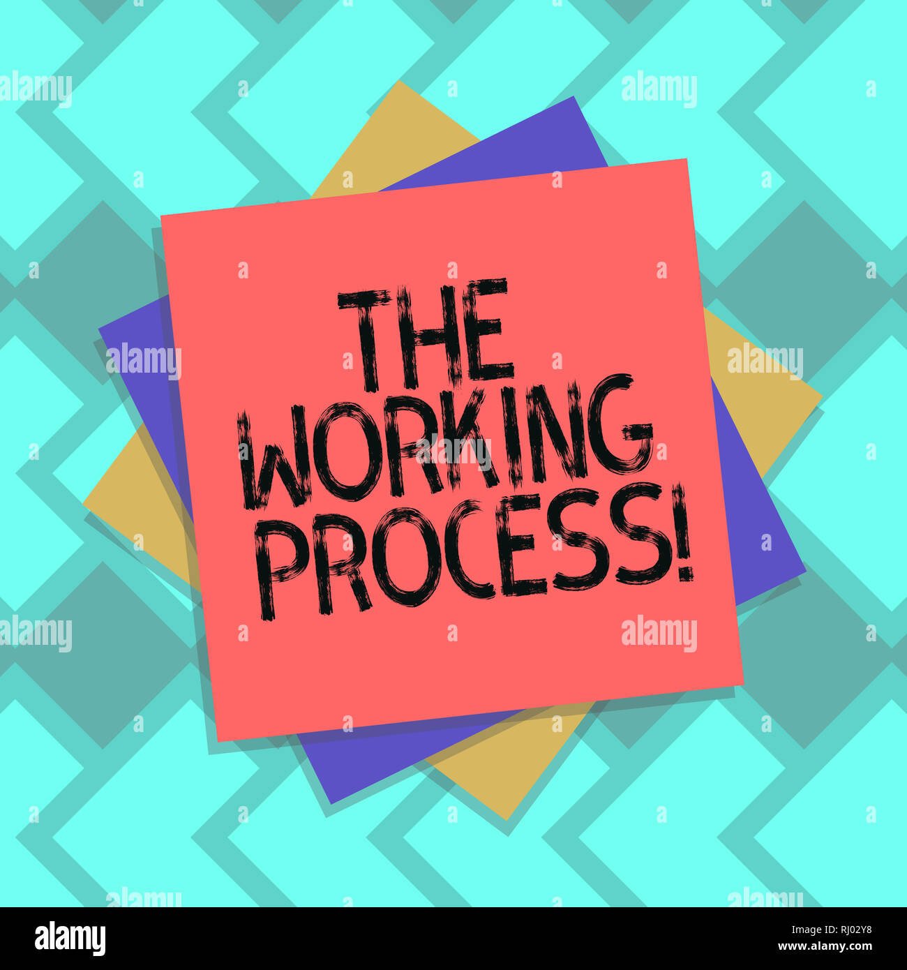 Text sign showing The Working Process. Conceptual photo companys ...