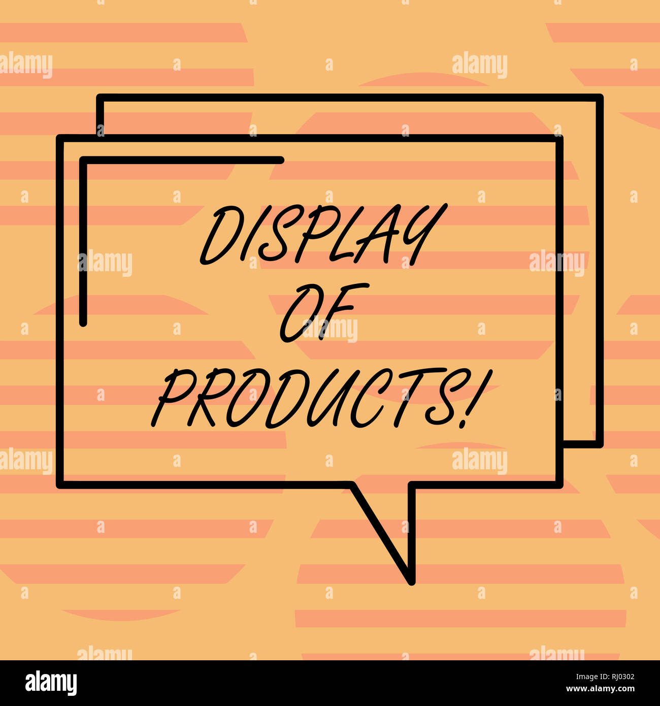 Word writing text Display Of Products. Business concept for way attract ...