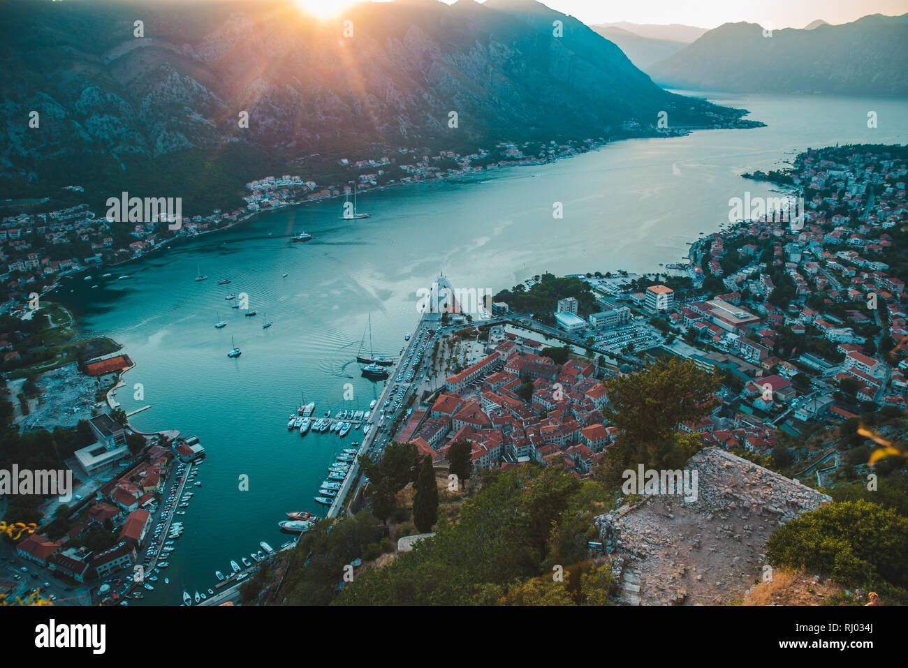 City kotor montenegro sunrise on hi-res stock photography and images ...