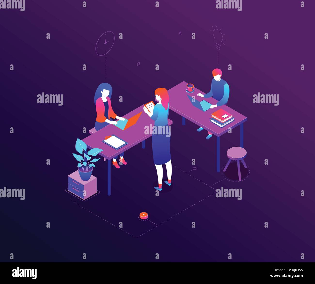 Modern life concept Stock Vector Images - Alamy