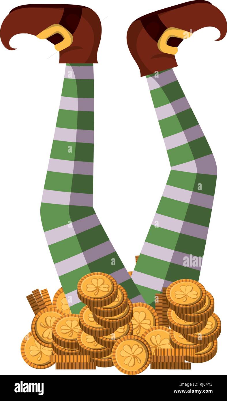 coin with clover isolated icon Stock Vector Image & Art - Alamy