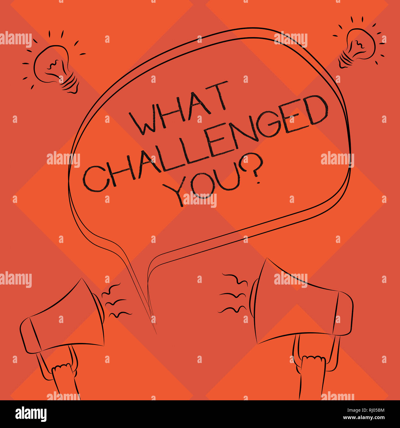 Handwriting text What Challenged You. Concept meaning call someone to ...