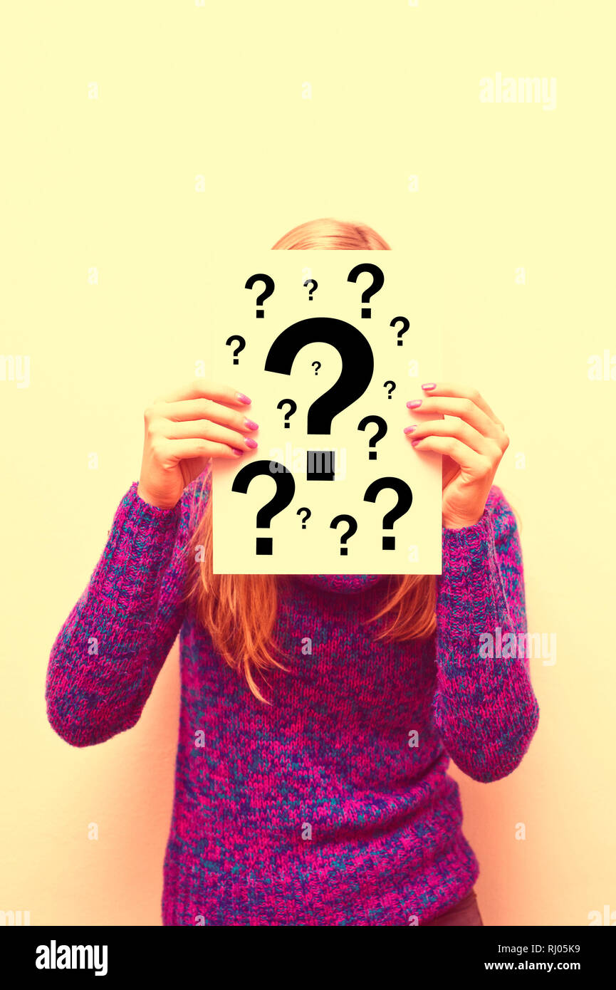 Question mark face hi-res stock photography and images - Alamy