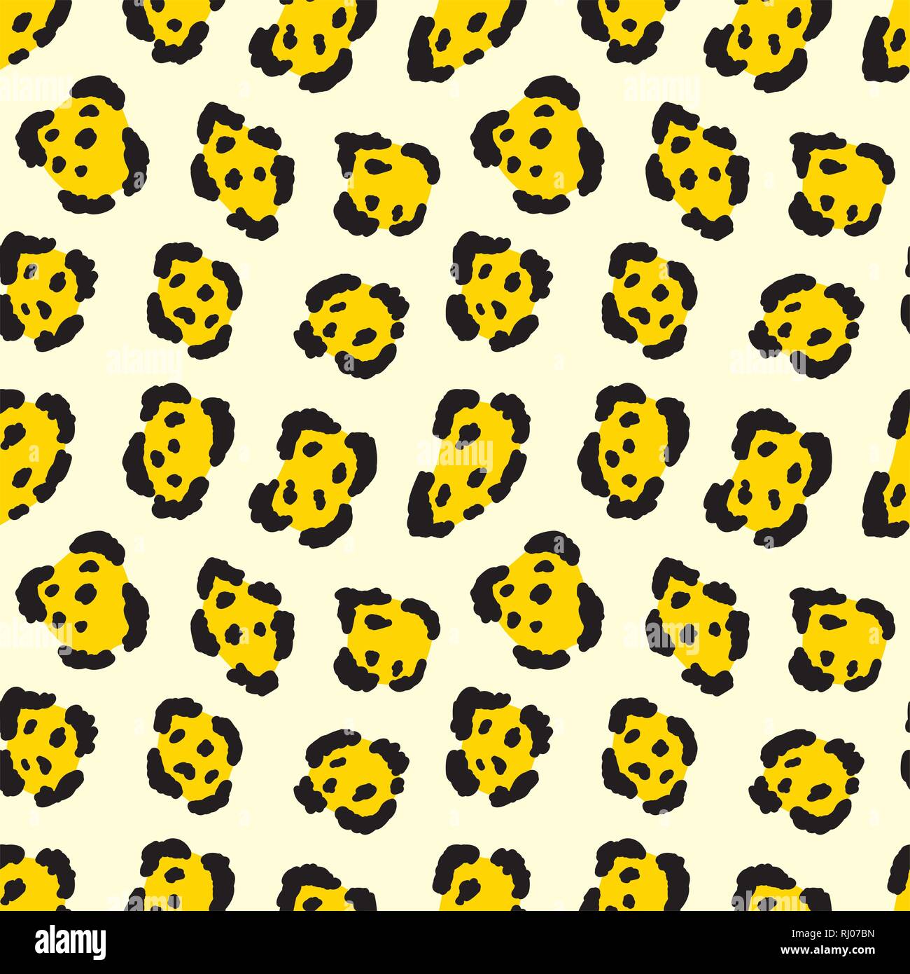 Jaguar seamless texture. Tropical animal tile pattern Stock Vector ...