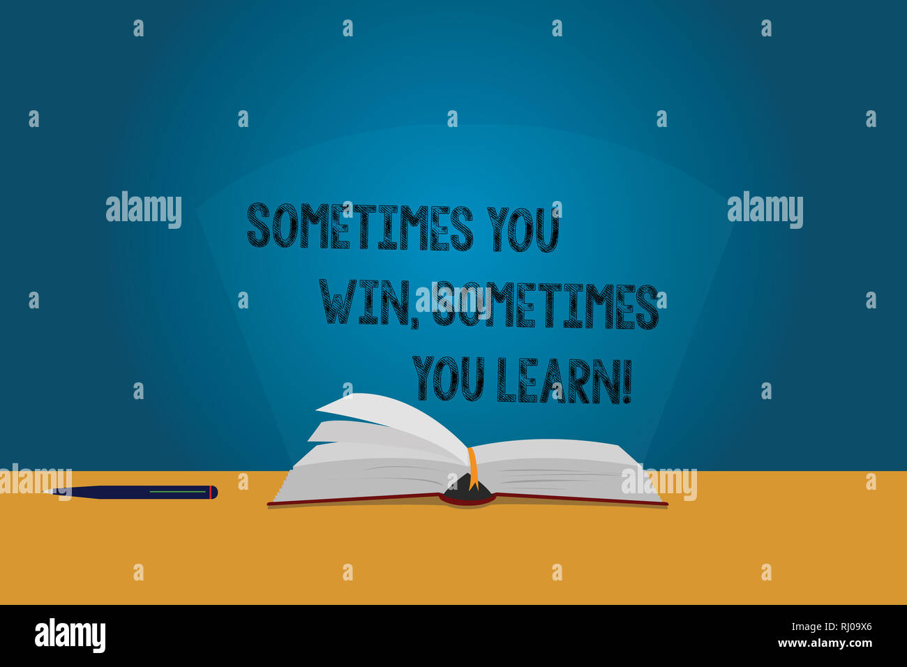 Handwriting text Sometimes You Win Sometimes You Learn. Concept meaning ...