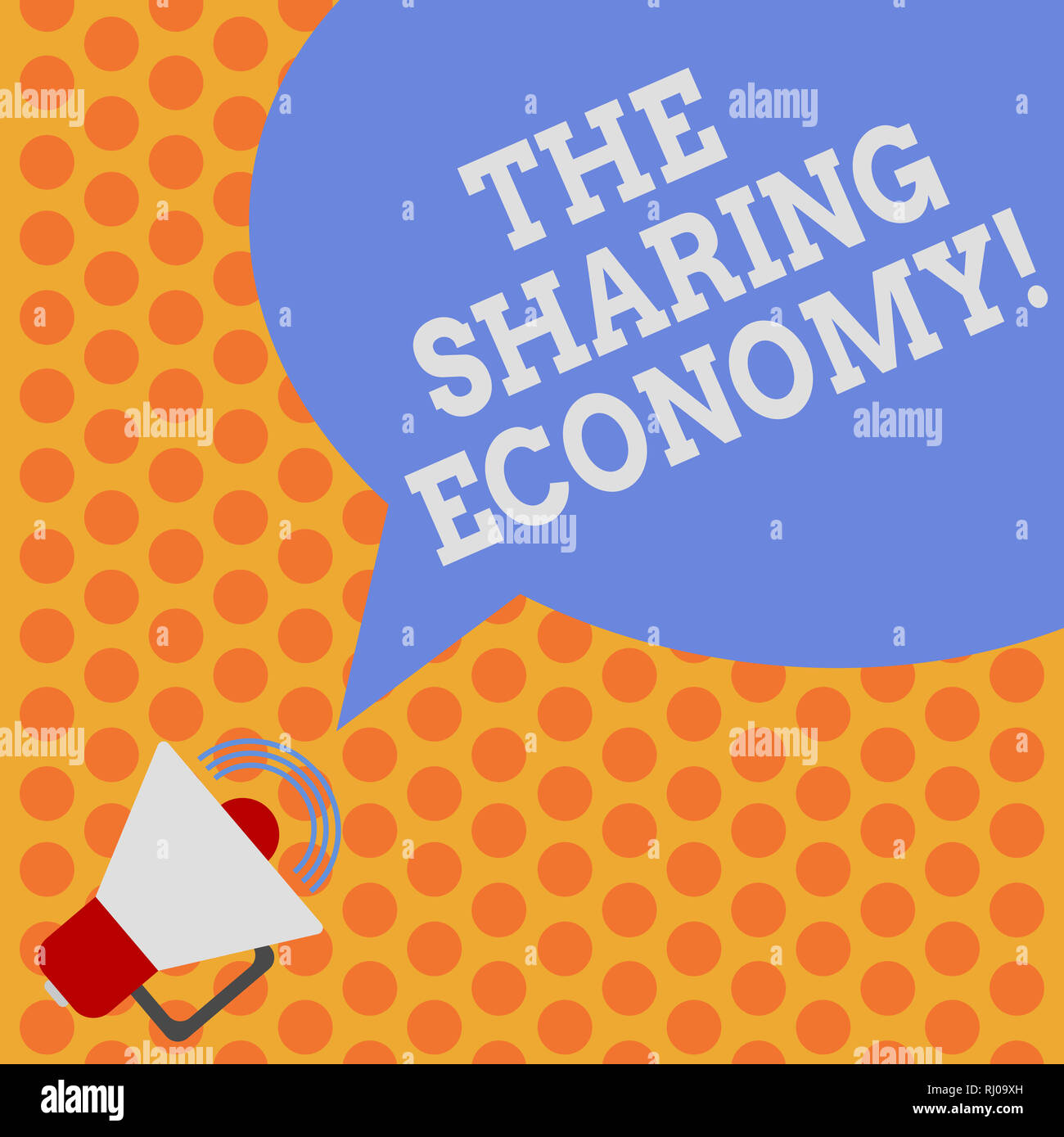 Writing note showing The Sharing Economy. Business photo showcasing ...