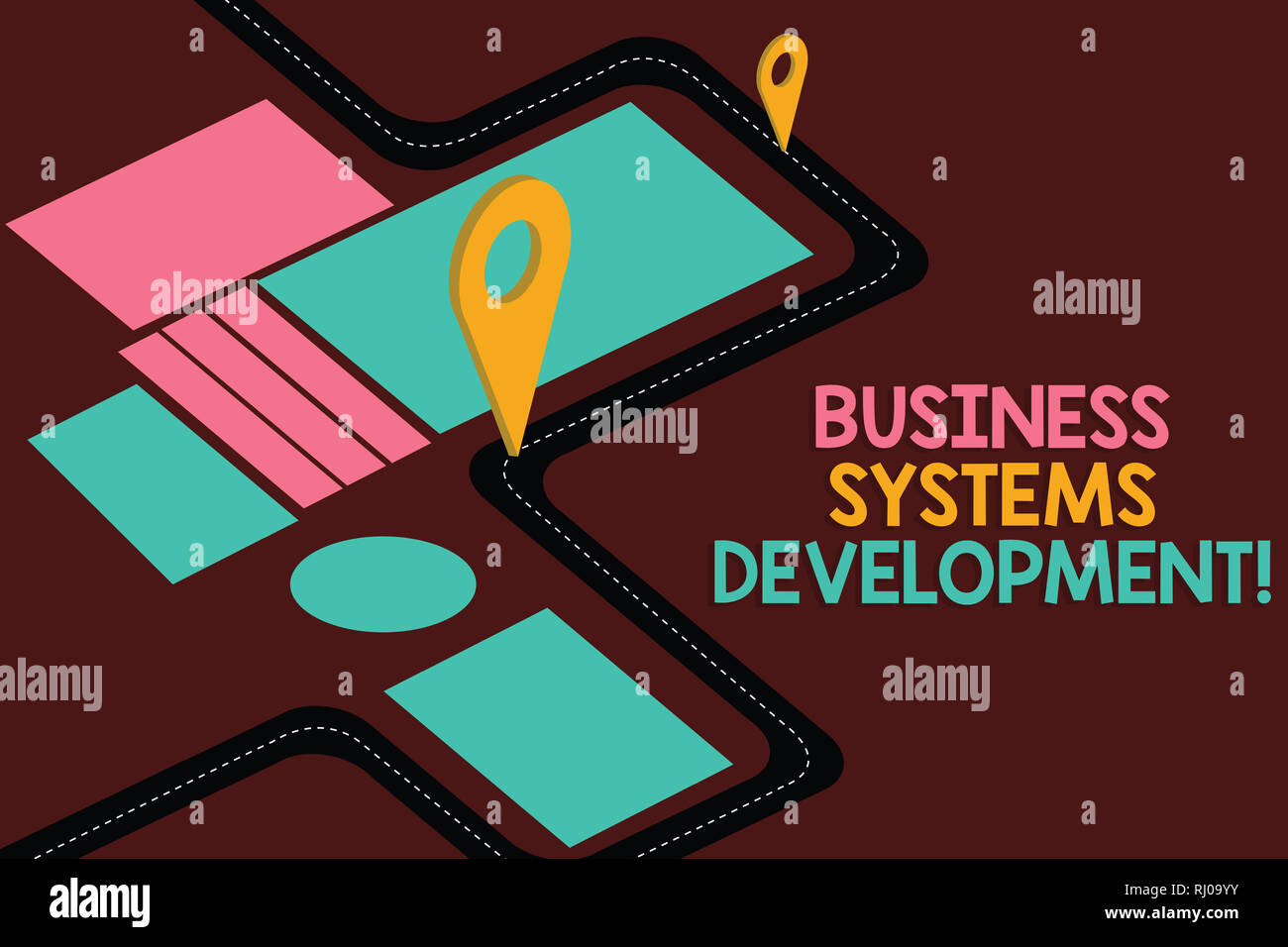 Conceptual hand writing showing Business Systems Development. Business ...