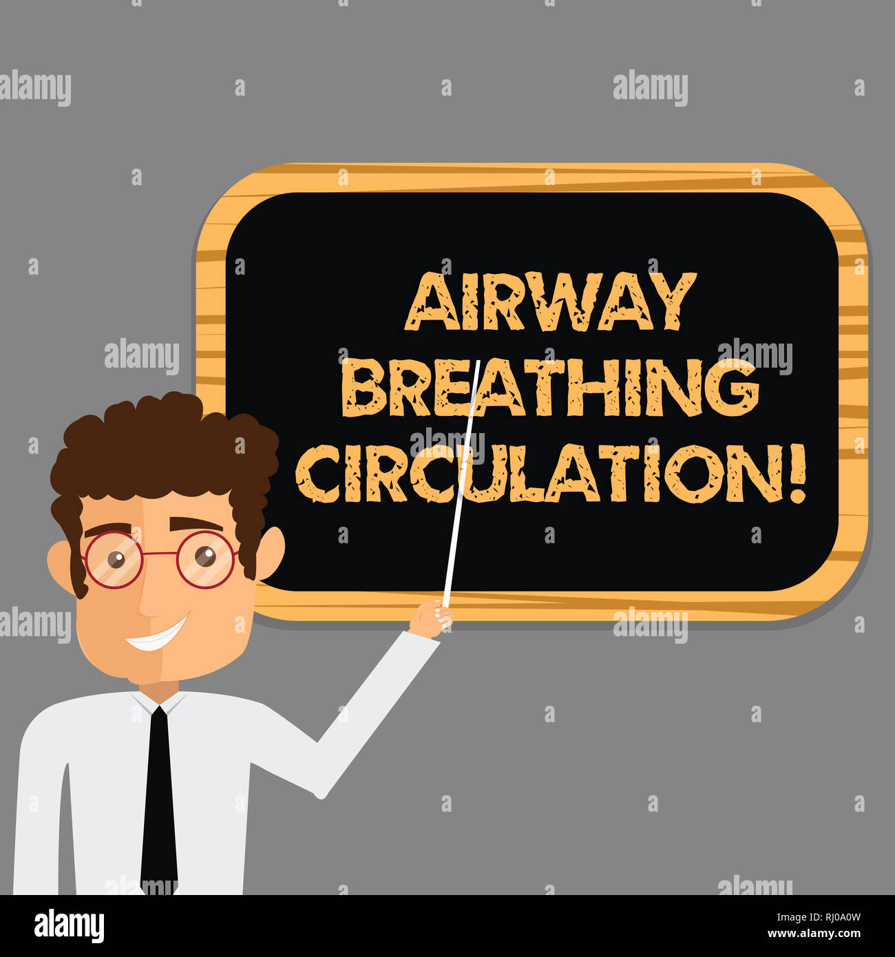 Text sign showing Airway Breathing Circulation. Conceptual photo Memory ...