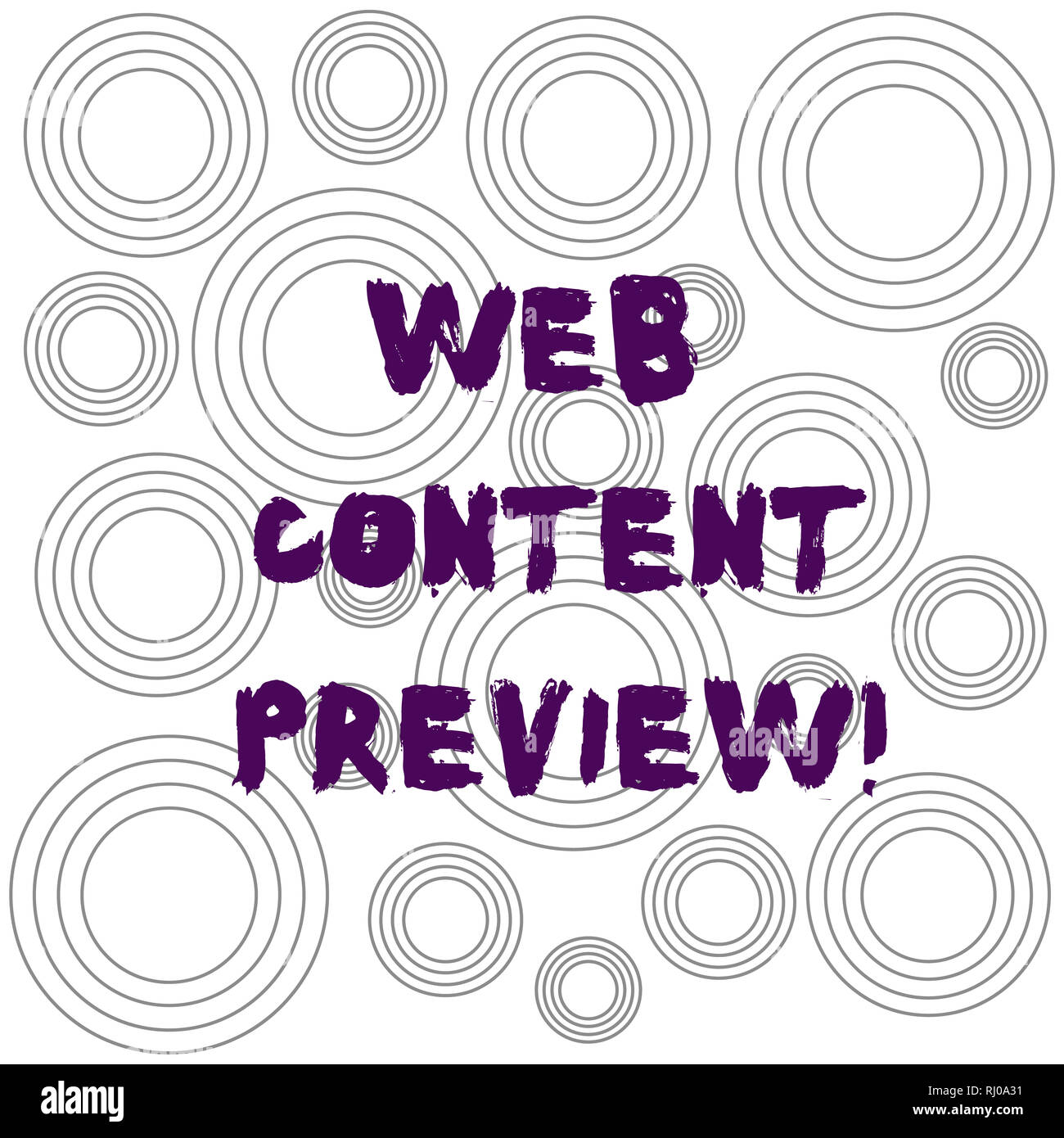 Word writing text Web Content Preview. Business concept for textual ...