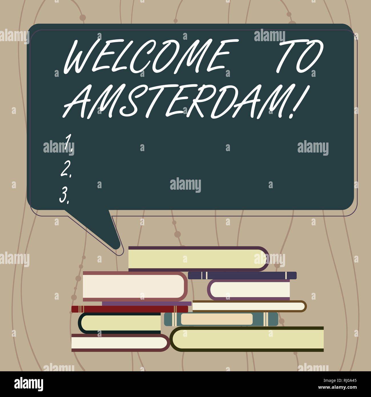 Writing note showing Welcome To Amsterdam. Business photo showcasing ...