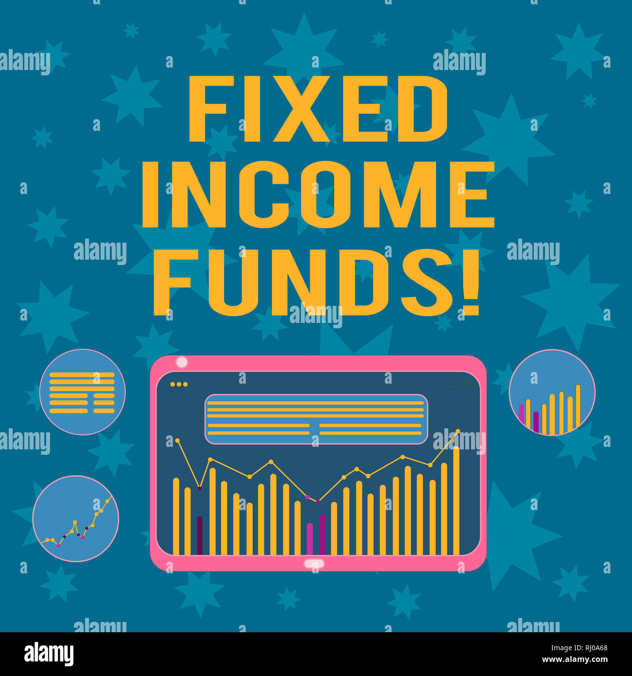 Writing note showing Fixed Income Funds. Business photo showcasing any ...