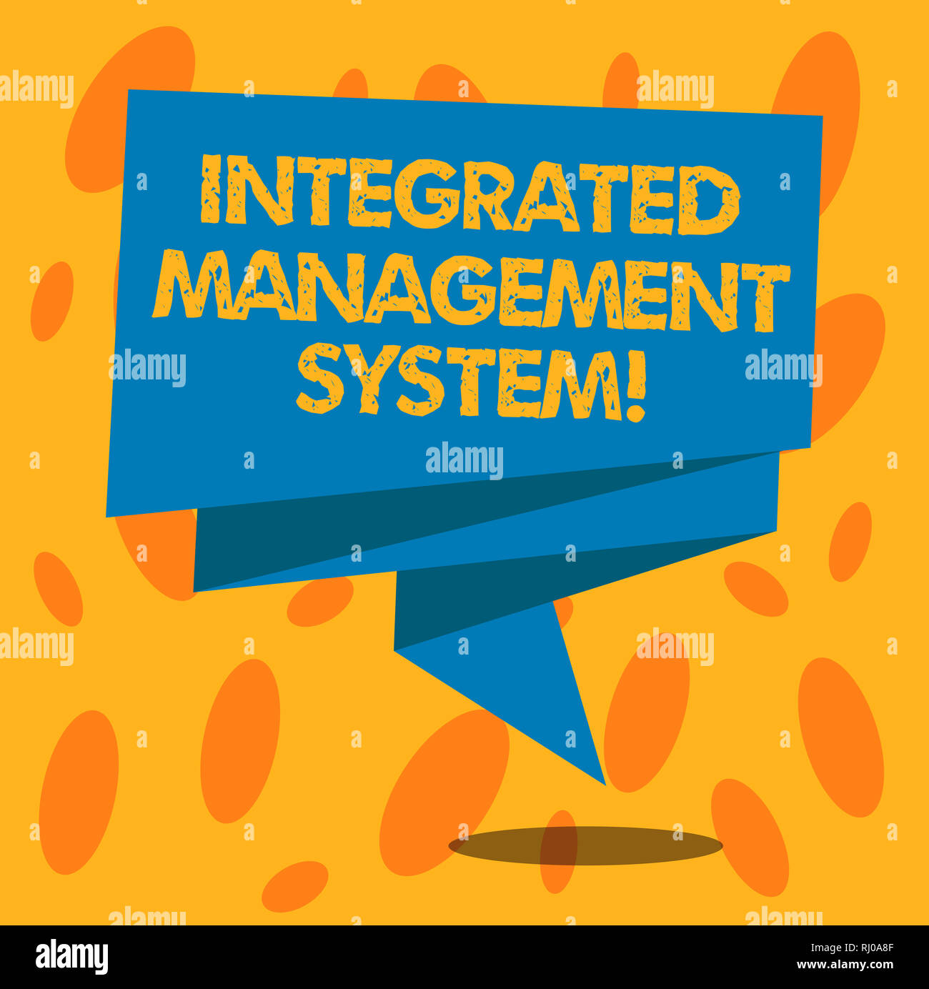 Writing note showing Integrated Management System. Business photo ...