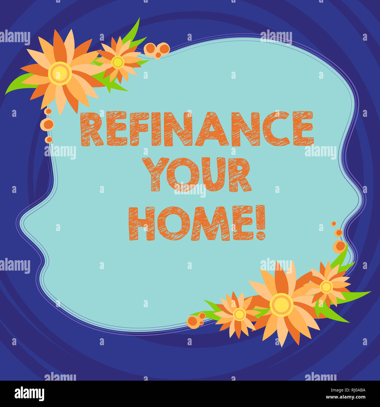 Text sign showing Refinance Your Home. Conceptual photo allow borrower ...