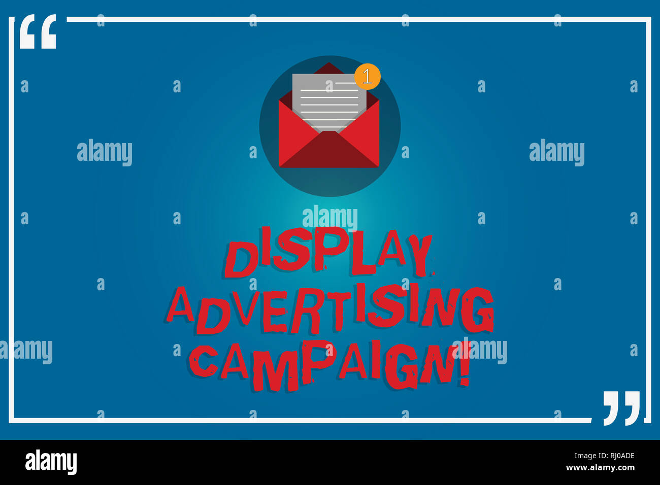 Handwriting text writing Display Advertising Campaign. Concept meaning ...