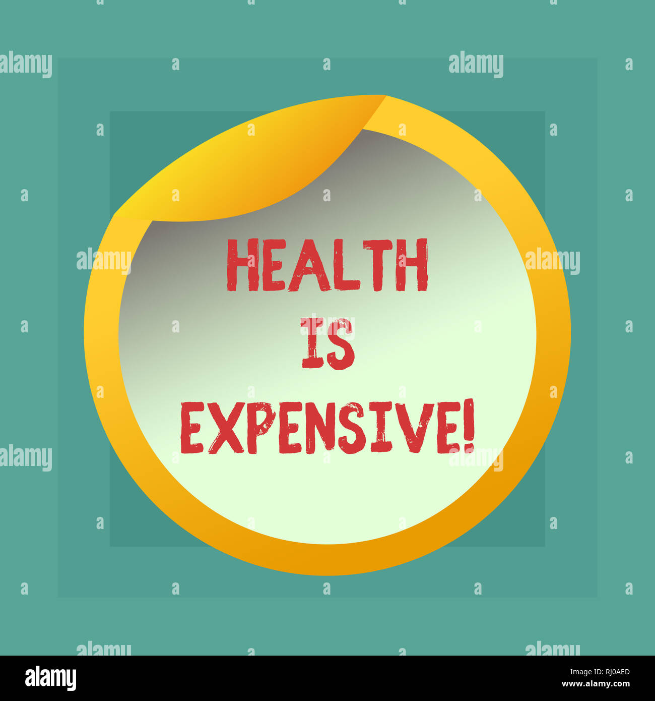 Conceptual hand writing showing Health Is Expensive. Business photo ...