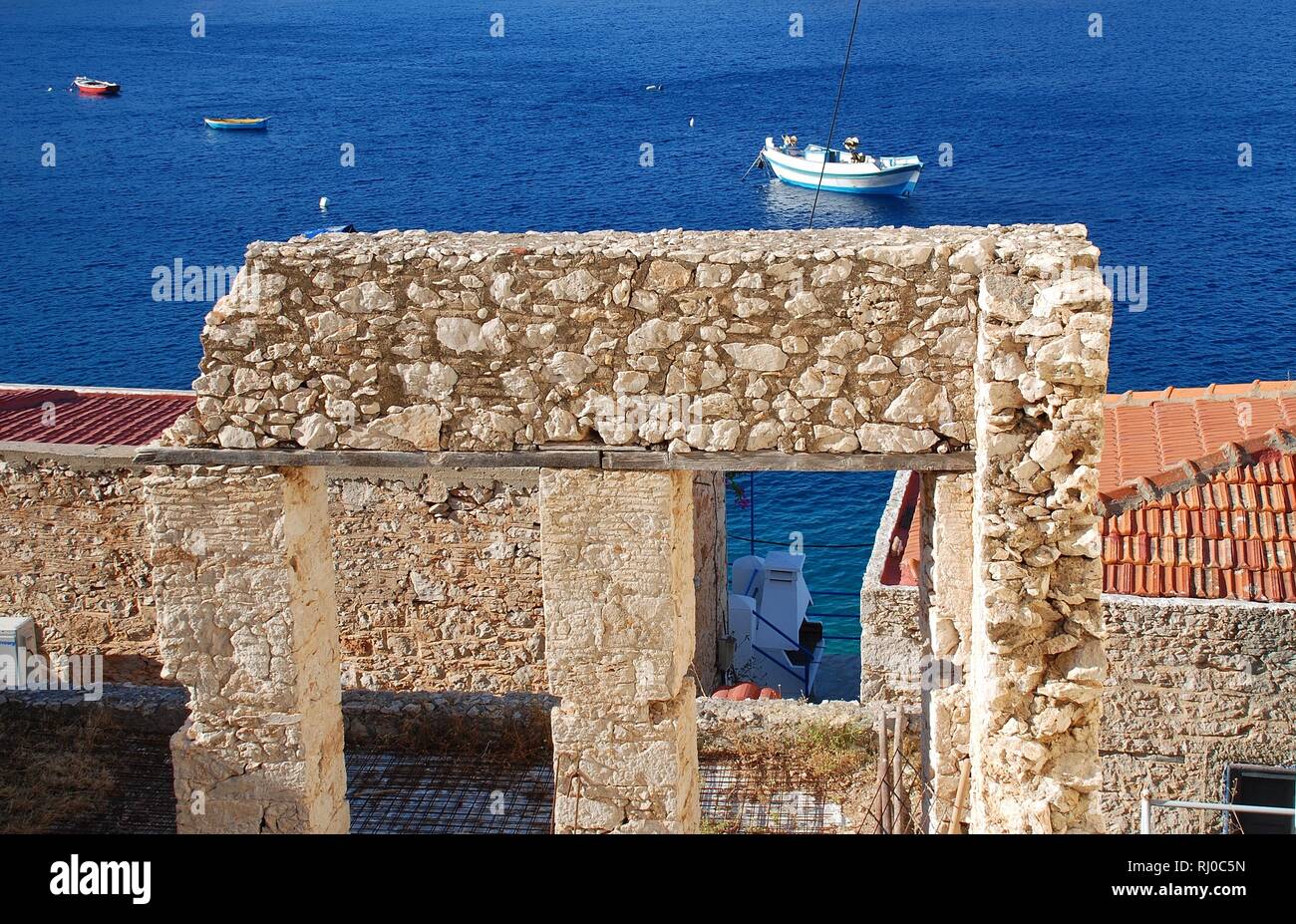 Greek port building exterior hi-res stock photography and images - Alamy