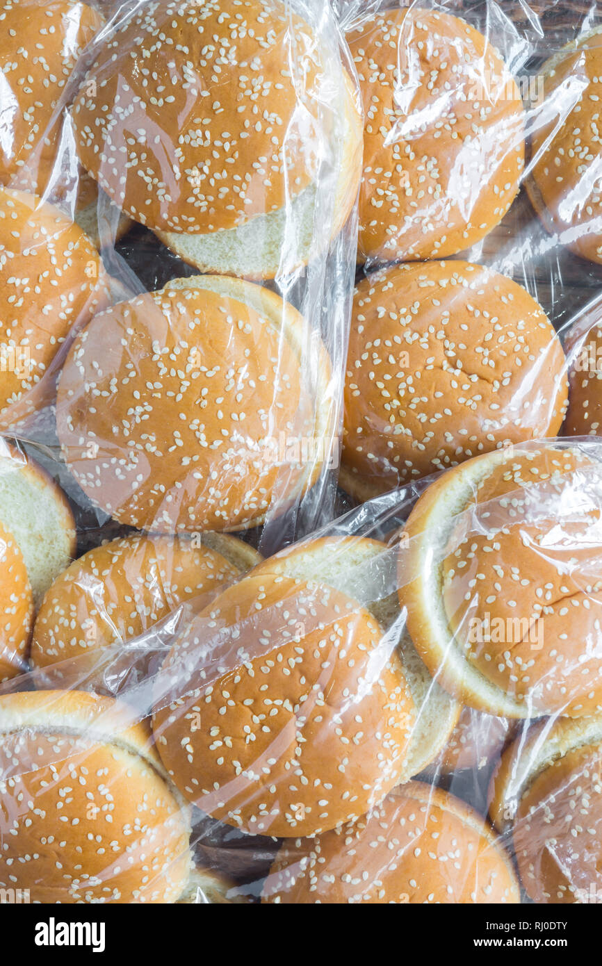 Hamburger buns pack hi-res stock photography and images - Alamy