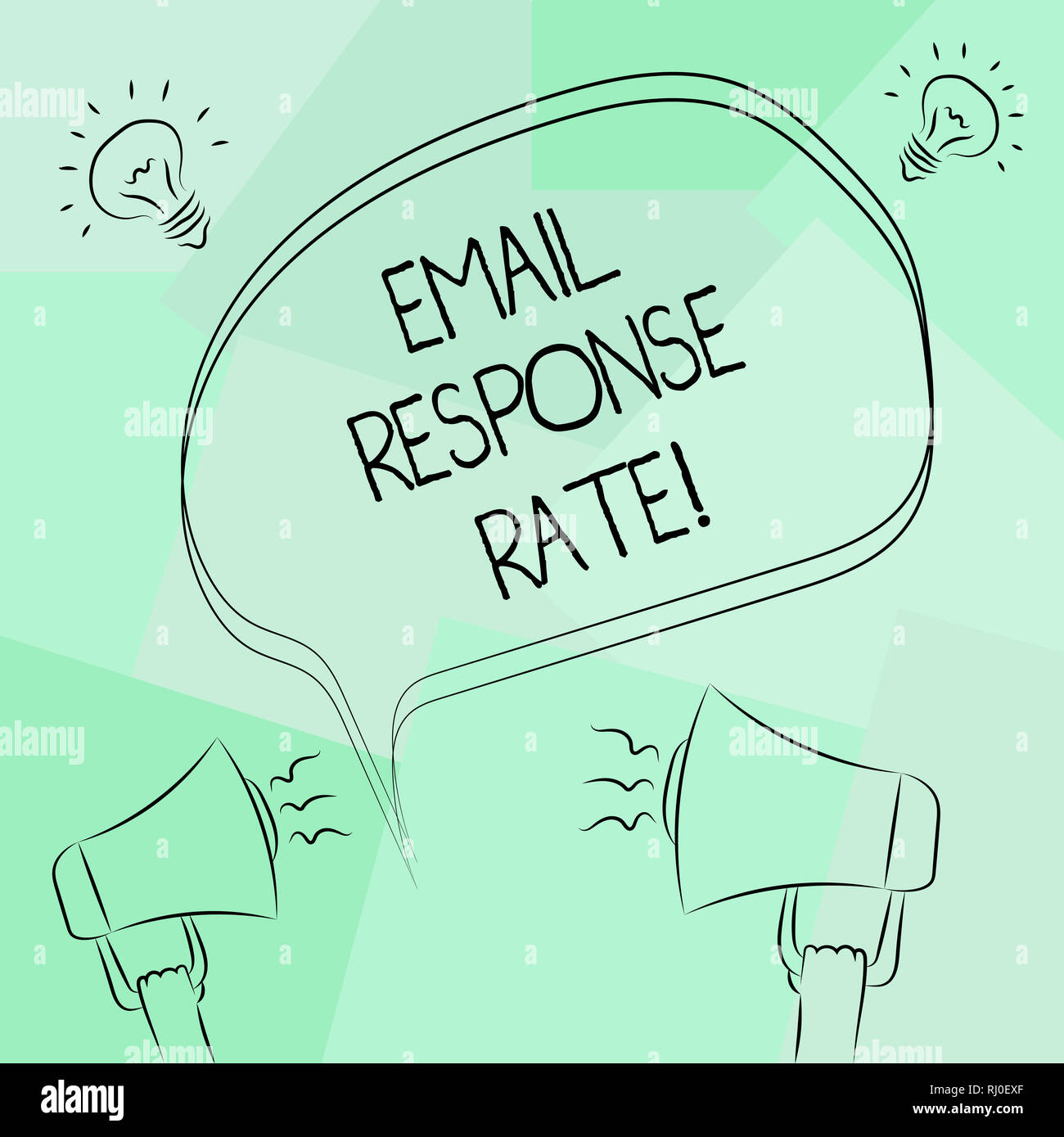 Conceptual hand writing showing Email Response Rate. Business photo ...
