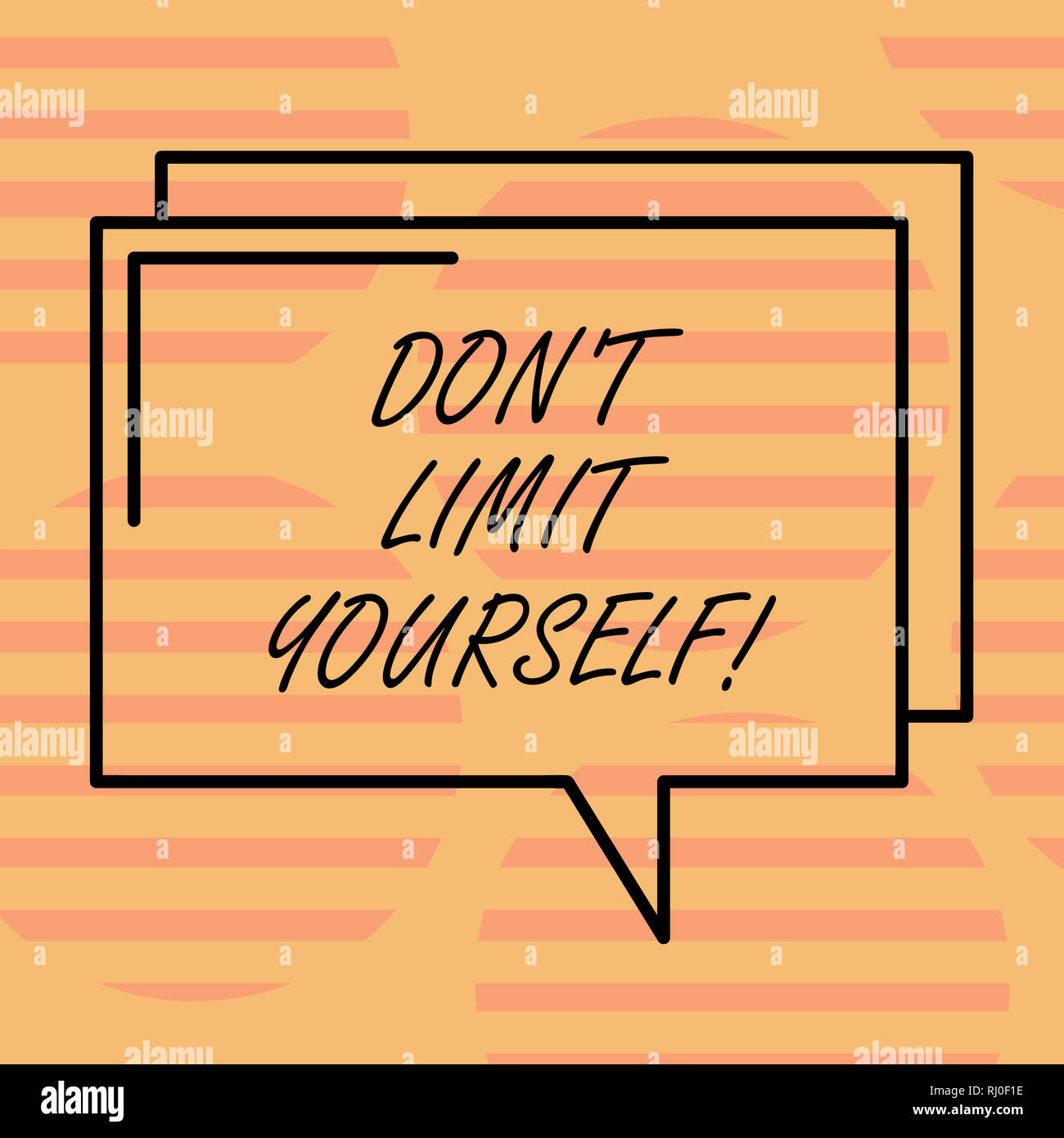 Word writing text Don T Limit Yourself. Business concept for ...