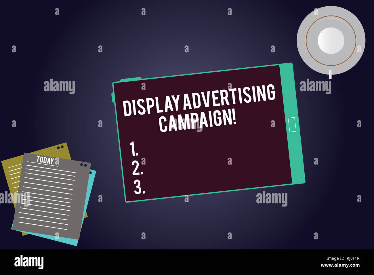 Writing note showing Display Advertising Campaign. Business photo ...