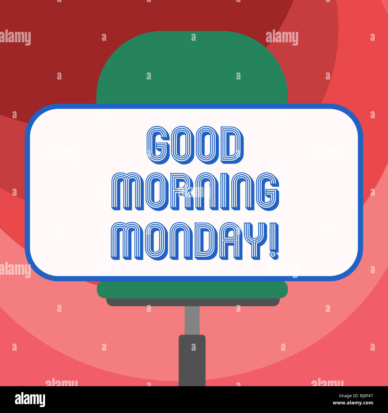 Text sign showing Good Morning Monday. Conceptual photo greeting ...