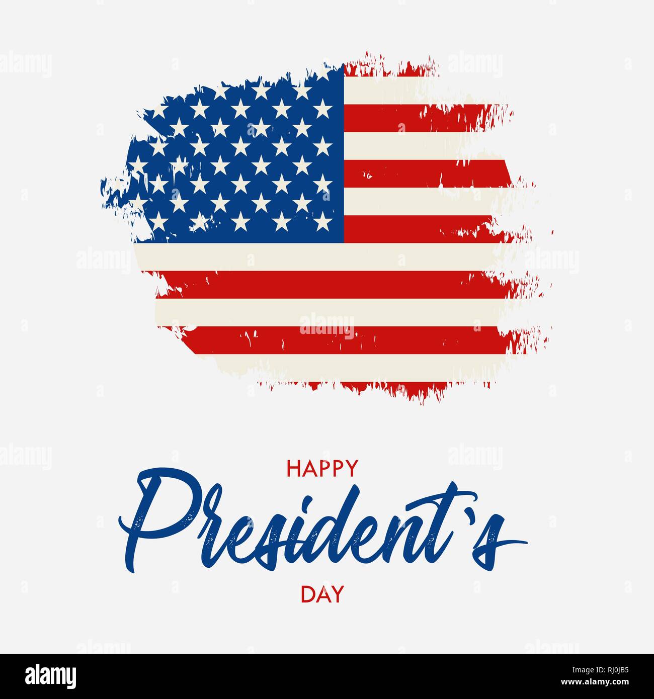 Happy Presidents Day vector illustration Hand drawn text lettering for ...