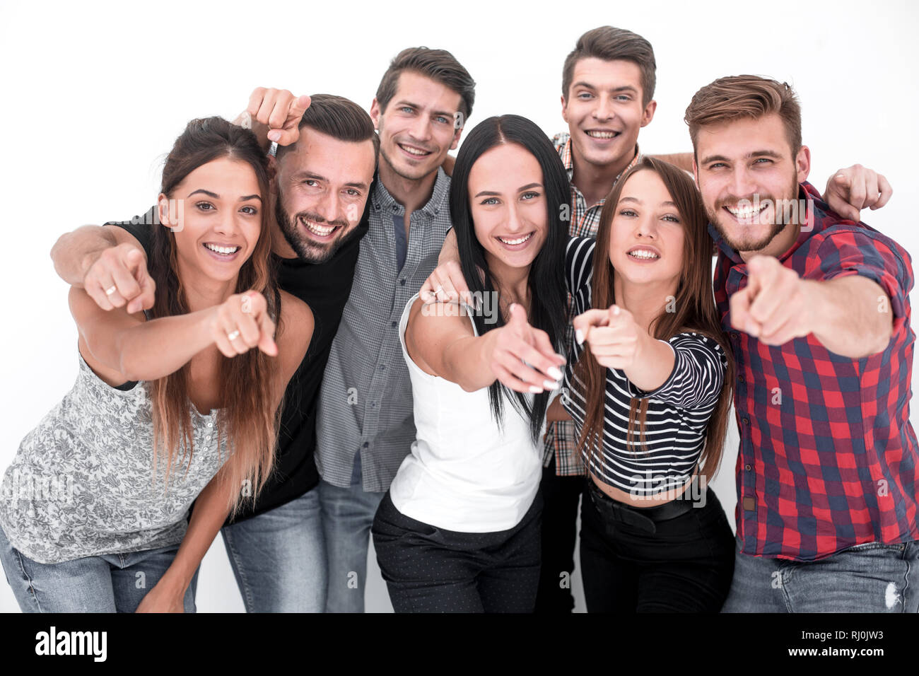 creative business team pointing at you Stock Photo - Alamy
