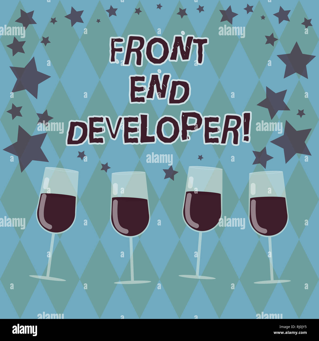 Word writing text Front End Developer. Business concept for computer programmer codes and ...