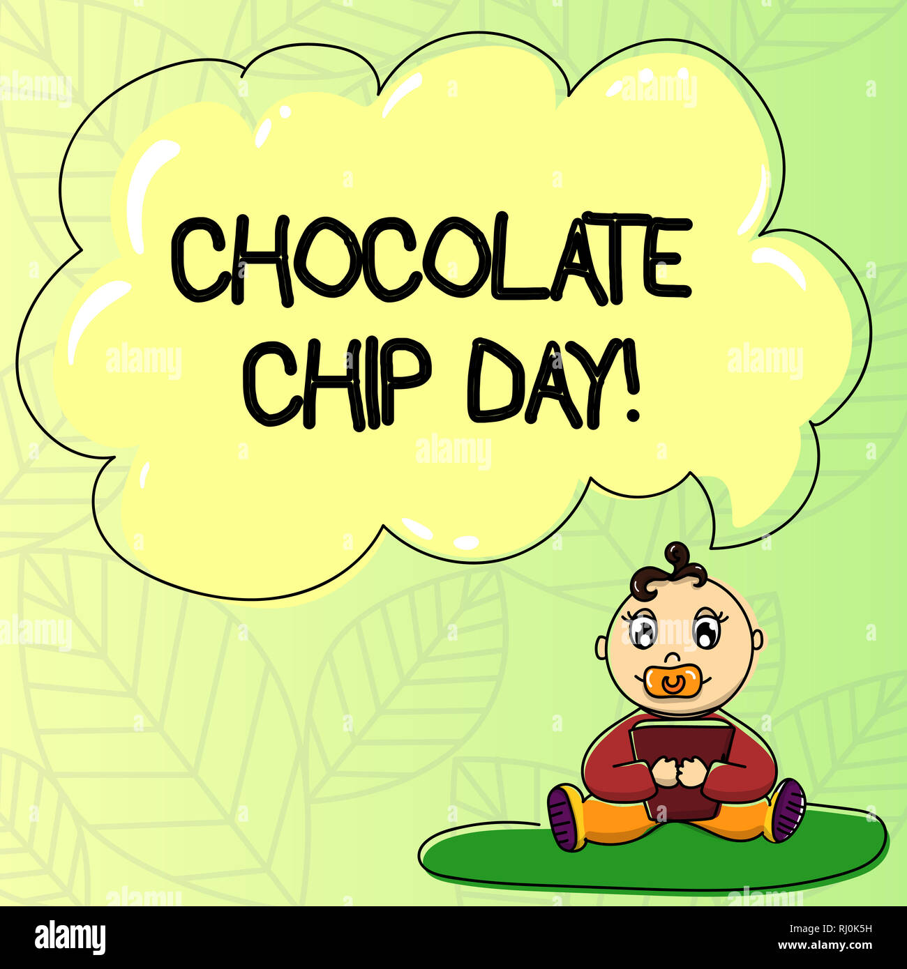 Word writing text Chocolate Chip Day. Business concept for date to ...