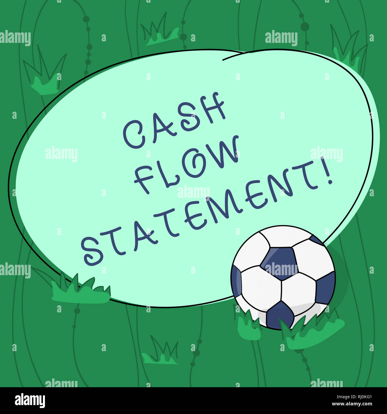 Handwriting text writing Cash Flow Statement. Concept meaning financial ...