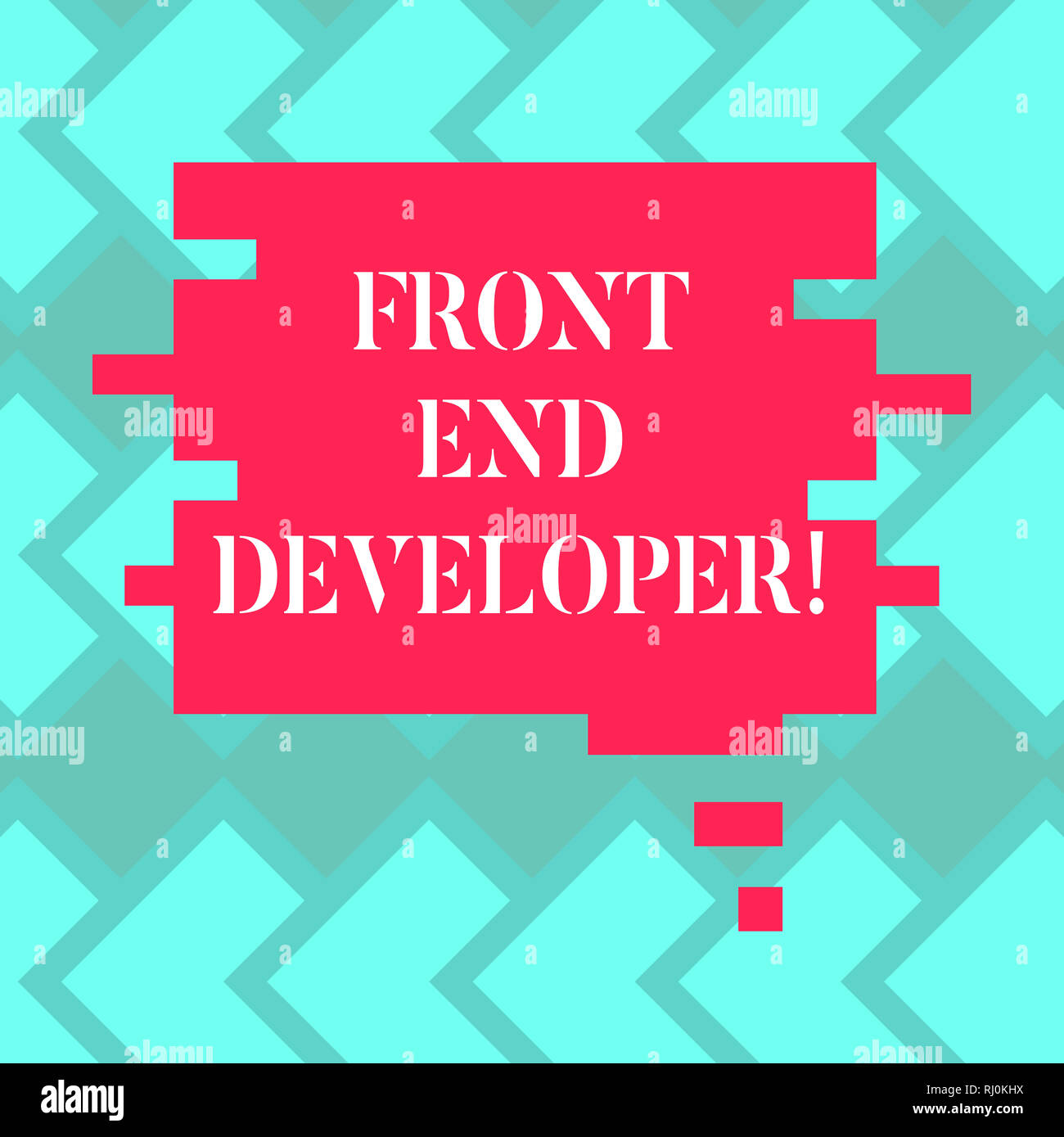 Text sign showing Front End Developer. Conceptual photo computer ...