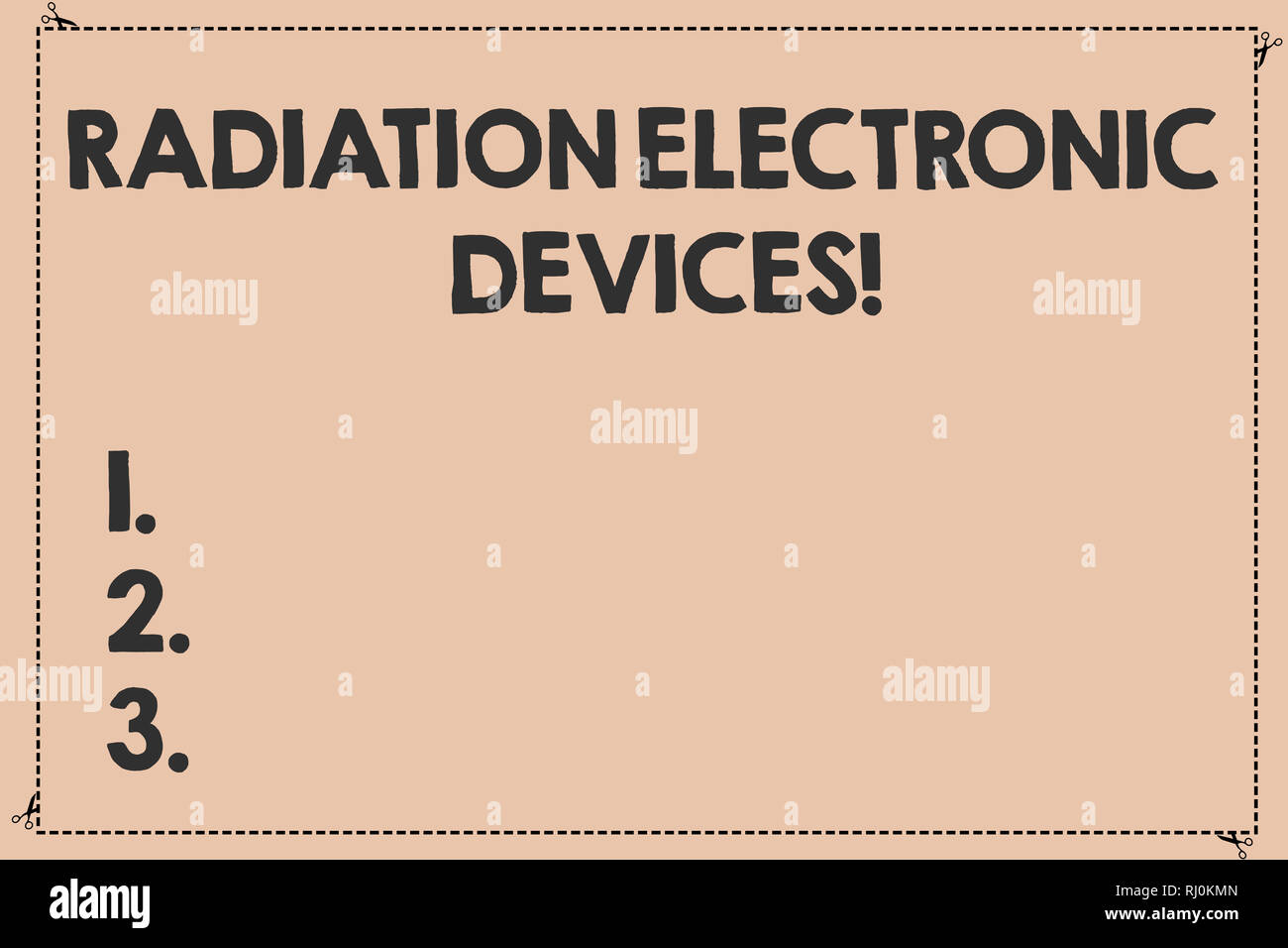 Handwriting text Radiation Electronic Devices. Concept meaning radio ...