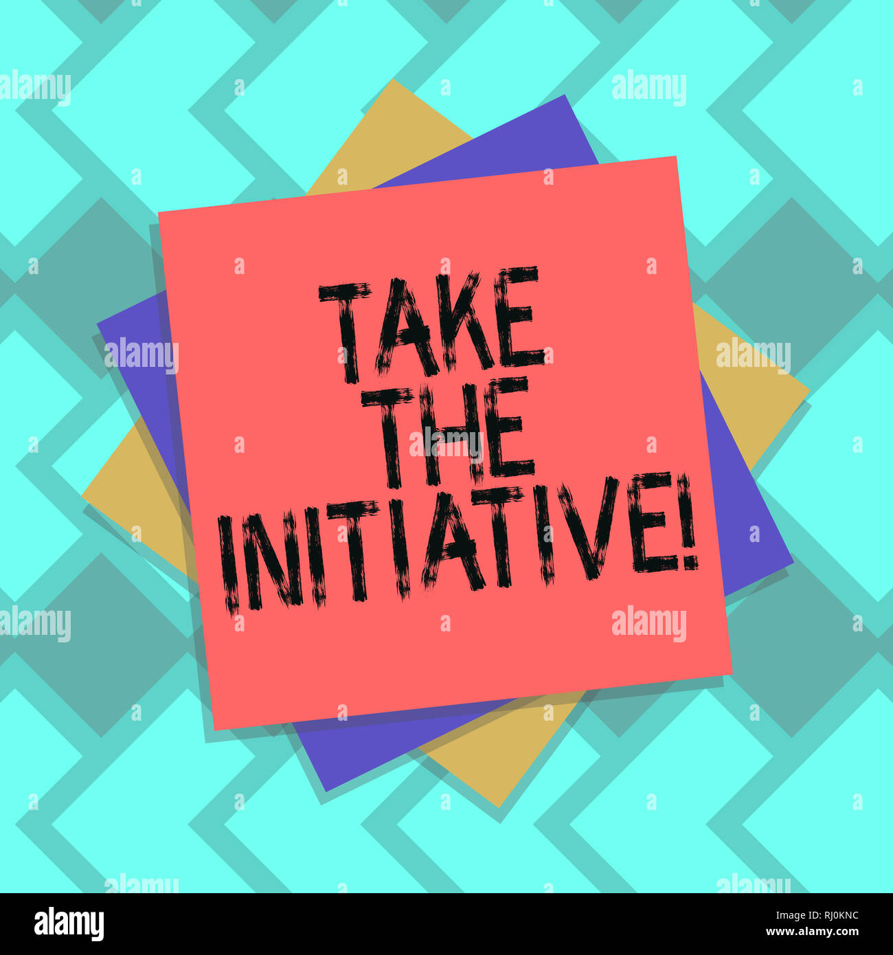 Text sign showing Take The Initiative. Conceptual photo Begin task ...